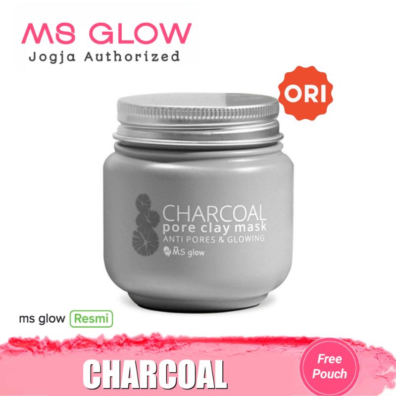 Jual Ms Glow Charcoal Clay Mask | Shopee Indonesia