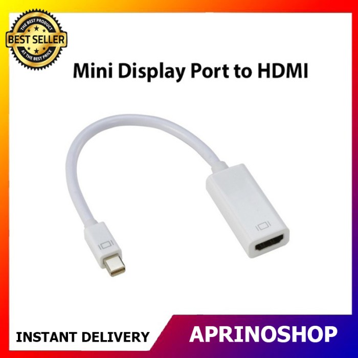 Jual Kabel Mini DP Male DisplayPort to HDMI Female | Shopee Indonesia