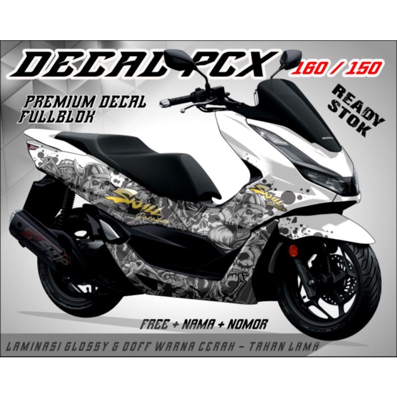 Jual striping pcx 160 full body decal pcx new 160 sticker pcx 160 full ...