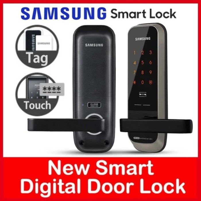 Jual Smart Door Lock Samsung SHP-H20 Digital Door Lock | Shopee Indonesia