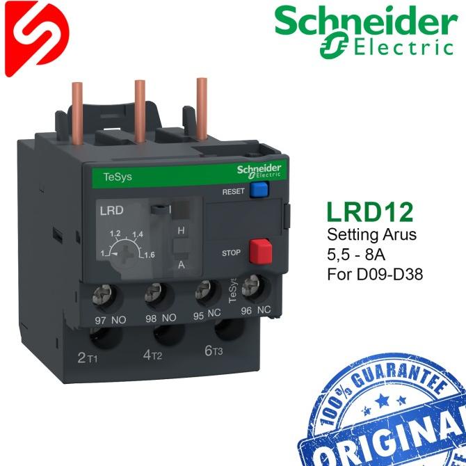 Jual Komponen Listrik Thermal Overload Relay Lrd12 5,5-8A Termal ...