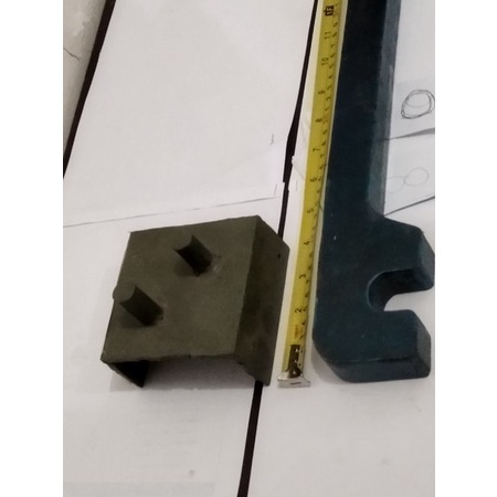 Jual Paket Dudukan Tekukan Tiang Besi Beton Kunci Besi Plat Baja Biru ...