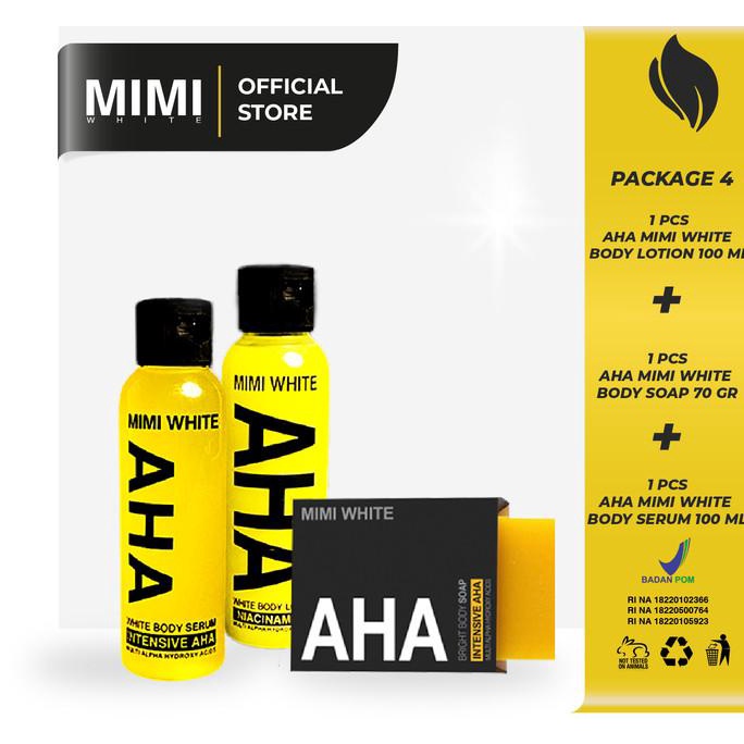Jual PAKET MIMI WHITE SERUM 100ML & LOTION 100ML & BARSOAP 70GR ...