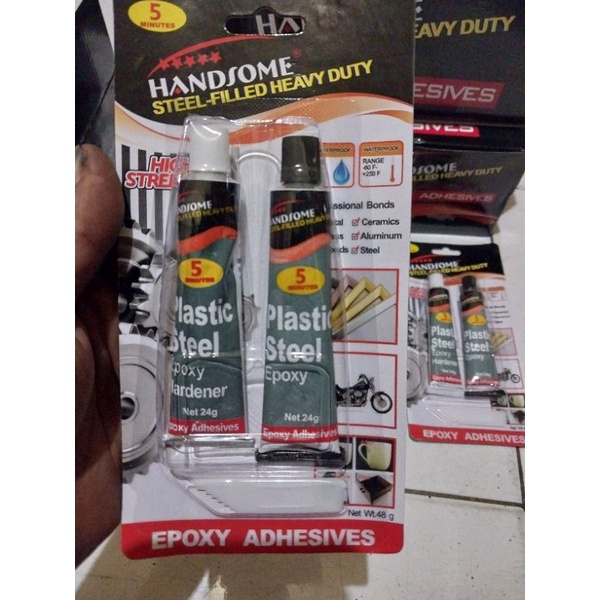Jual LEM EPOXY/LEM CAMPUR/LEM BESI/LEM SERBAGUNA UKURAN BESAR 48G ...