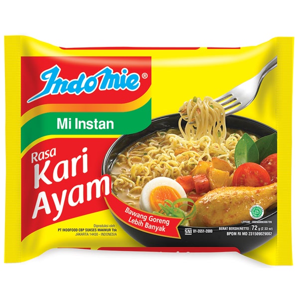 Jual INDOMIE MIE KUAH KARI AYAM 72 GR | Shopee Indonesia