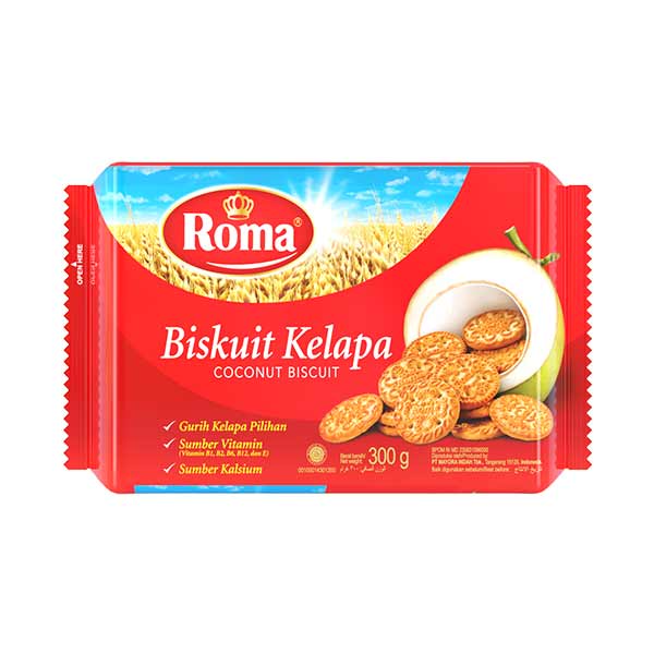 Jual ROMA BISCUIT KELAPA 300 GR - BISKUIT | Shopee Indonesia