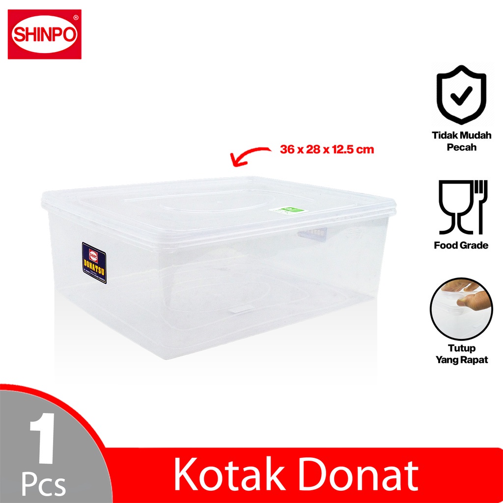 Jual Shinpo Kotak Donat Plastik Donatsu Food Storage Bpa Free Spo-Sip ...