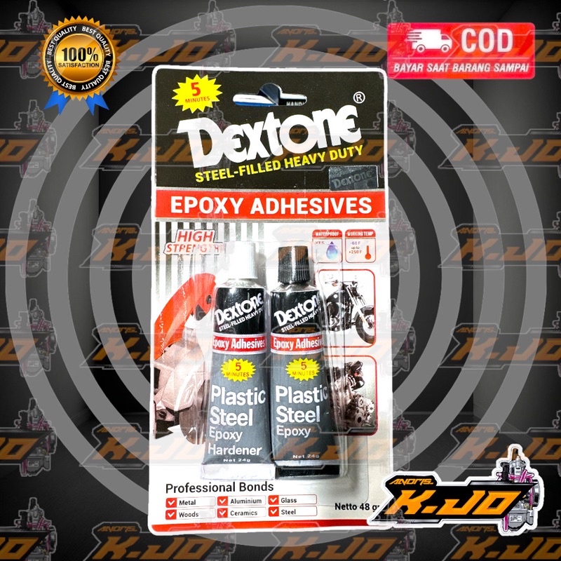 Jual DEXTONE ORIGINAL Epoxy Adhesives 5 MENIT 48 GR - Plastic Steel Lem ...