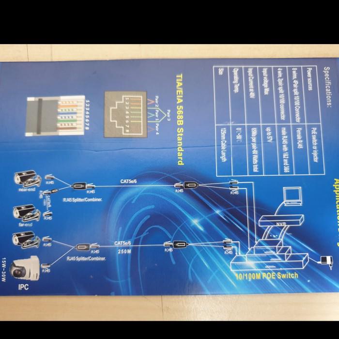 Jual Sambungan Rj 45 Poe Combiner Splitter Ip Camera Cctv Produk Bagus ...