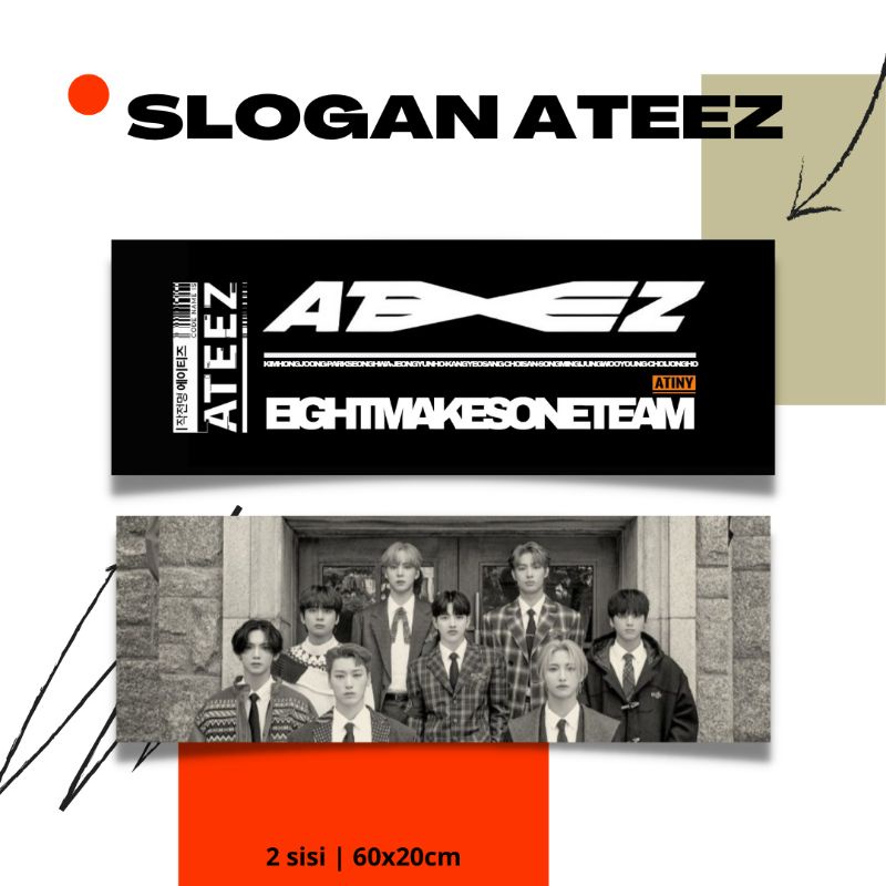 Jual Slogan Banner ATEEZ | Cheering Kit Kpop | Shopee Indonesia