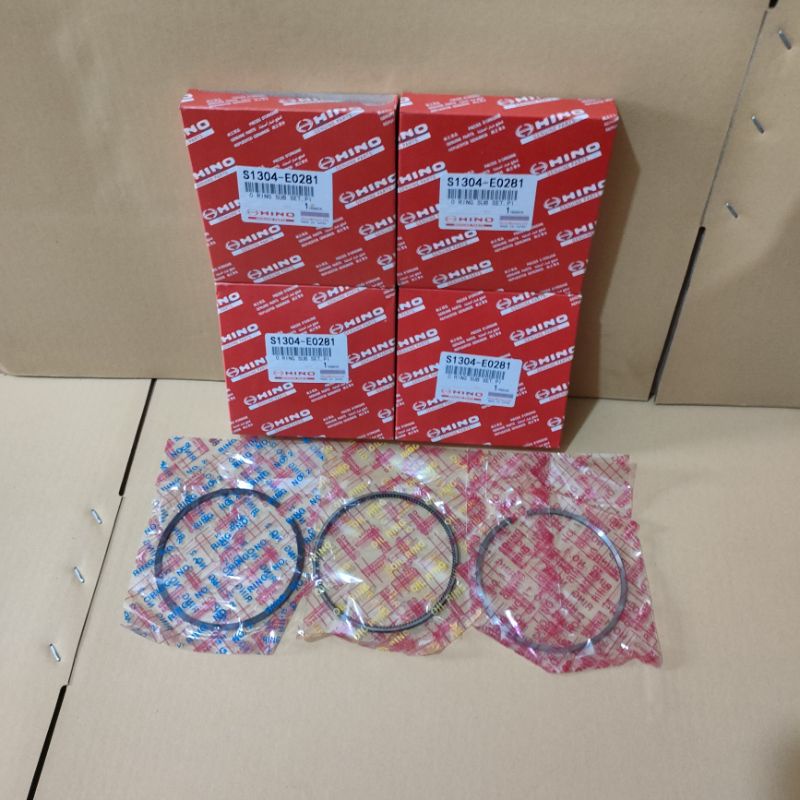 Jual RING SEHER TOYOTA DYNA RING PISTON HINO DUTRO 130HT S1304-E0281 (4PCS) | Shopee Indonesia