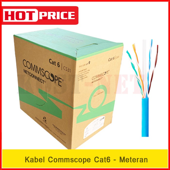 Jual Kabel UTP AMP / Commscope Cat6 I Cable LAN Cat 6 Gigabit [Meteran ...