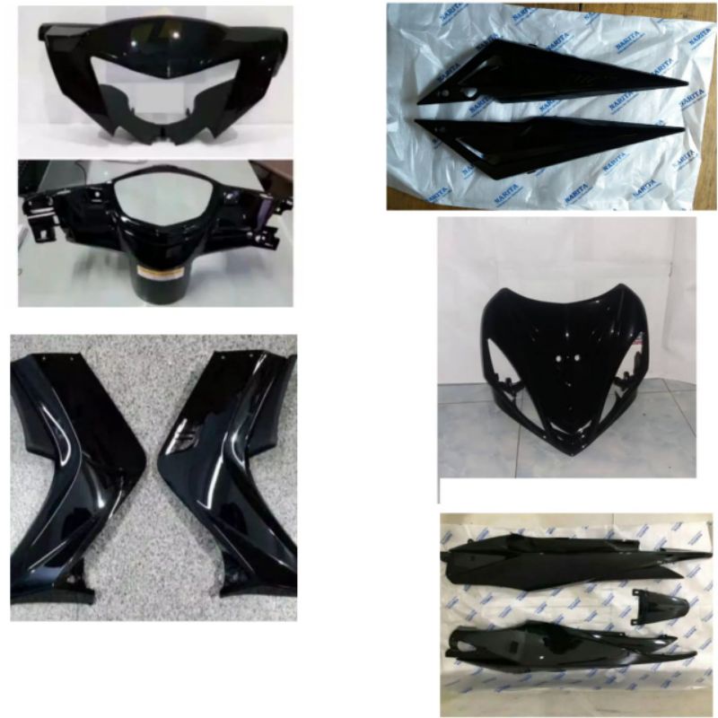 Jual PAKETAN!!! Cover body halus yamaha Jupiter mx lama hitam | Shopee ...