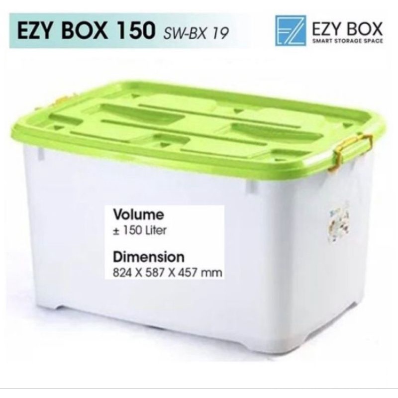 Jual Box Penyimpanan Barang Ezy Box Kontainer Storage Serbaguna 150 ...