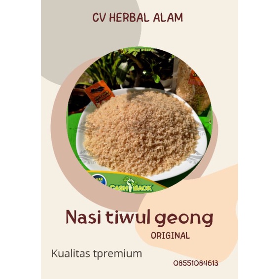 Jual Nasi geong nasi tiwul singkong 1 kilo | Shopee Indonesia