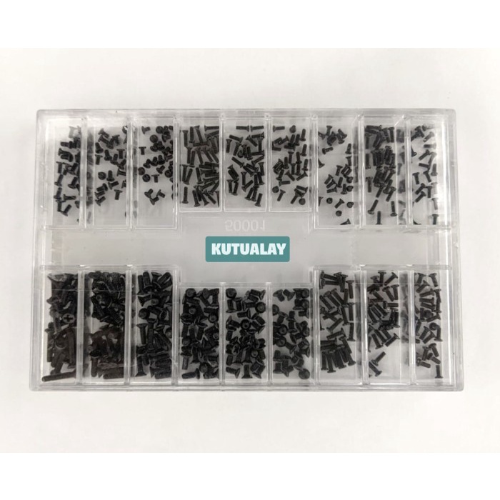 Jual PAKET LENGKAP BAUT LAPTOP 500PCS SEKRUP MINI SET SCREW M1 M2 KECIL ...