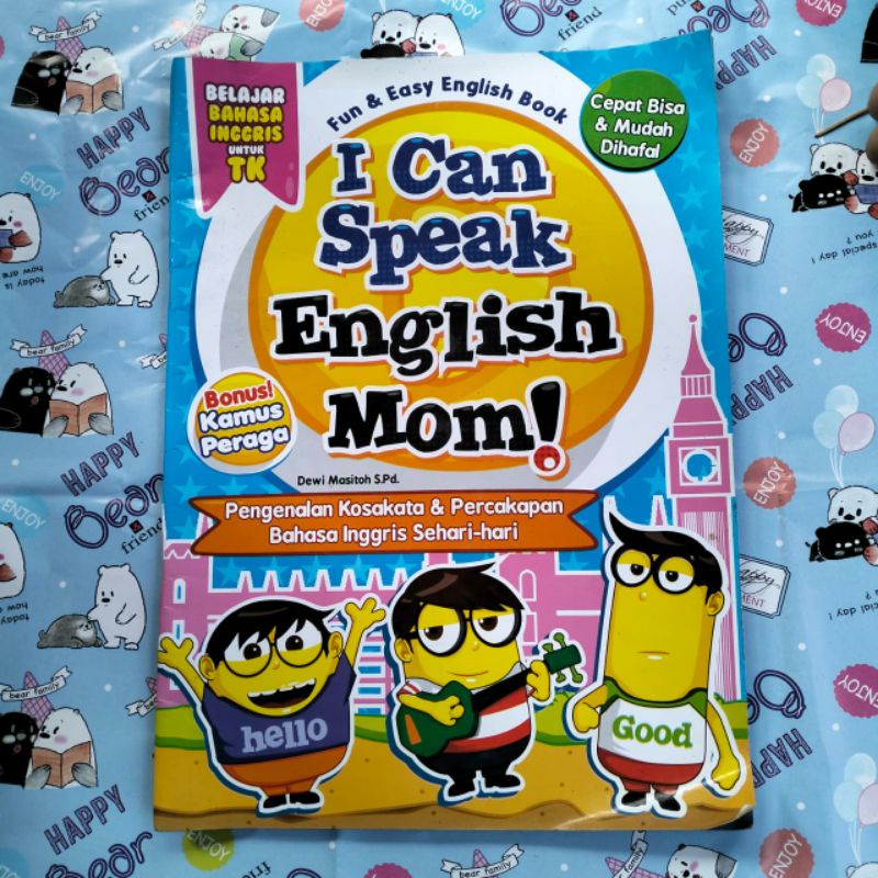 Jual Buku Bhs Inggris I CAN SPEAK ENGLISH MOM! oleh Dewi Masitoh (FULL COLOR) | Shopee Indonesia