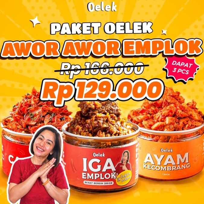 Jual Promo Paket Awor-Awor Emplok by Farida Nurhan / Sambal Iga / Iga ...
