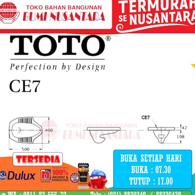 Jual Kloset Toto Ce7 Putih Closet Jongkok Toto Ce7 Putih Original ...
