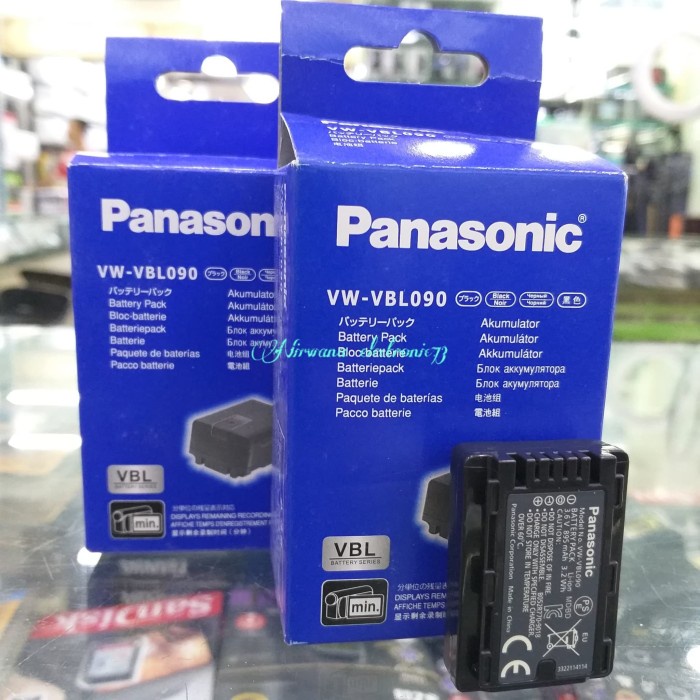 Jual BATERAI PANASONIC VW-VBL090 ( SDR-T55, T50, S50, TM90, H100, H85 ...
