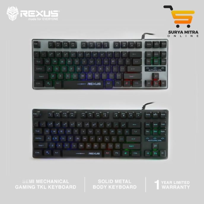 Jual Keyboard Gaming Rexus K9 TKL Fotress | Shopee Indonesia