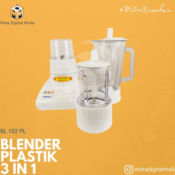 Jual Miyako - BL 102 PL Blender Plastik 1L 3in1 200W | Shopee Indonesia