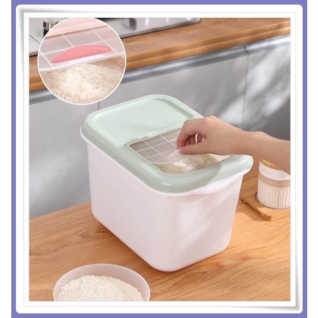 Jual Rice Box Tempat Penyimpanan Beras Kontainer Makanan Serbaguna ...