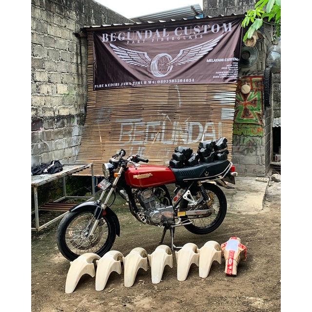 Jual slebor kawasaki leo star repro bahan fiberglass | Shopee Indonesia
