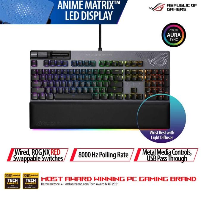 Jual ASUS ROG STRIX Flare II Animate | Gaming Keyboard | AniMe Matrix ...