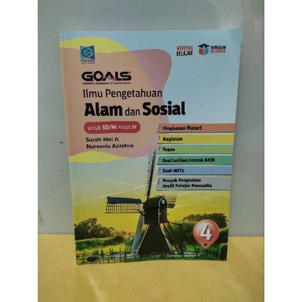Jual buku goals ilmu pengetahuan alam fan sosial untuk SD kelas 4 K ...