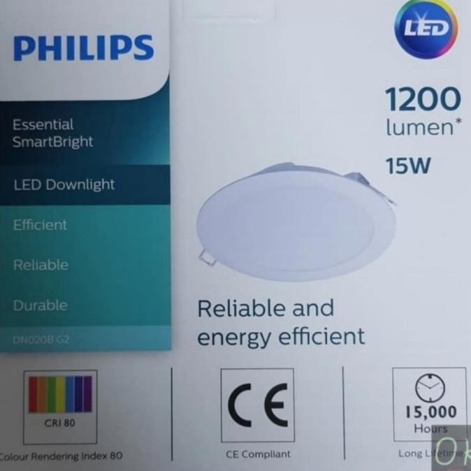 Jual Lampu downlight panel LED PHILIPS 15W DN020B | Shopee Indonesia