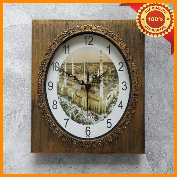 Jual (DAS) JAM DINDING ARAB KALIGRAFI MEKKAH KABAH MASJID HARAM MADINAH ...