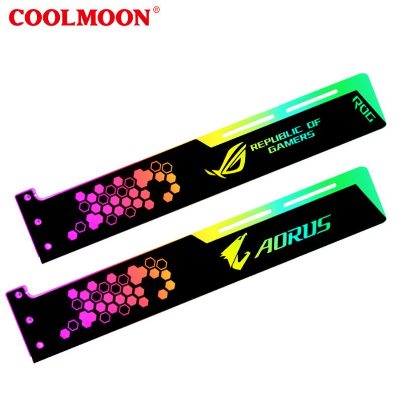 Jual COOLMOON ARGB GPU Holder - MSI ROG AORUS | Shopee Indonesia