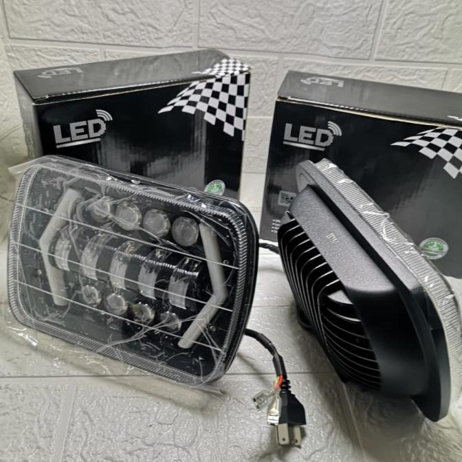 Jual LAMPU LED DAYMAKER ORIGINAL KOTAK 7 INCH JEEP FEROZA L300 TAFT ...