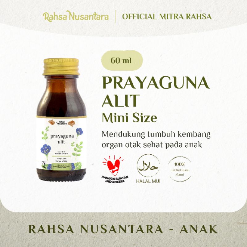 Jual Prayaguna Alit 60 ml Rahsa Nusantara Suplemen Herbal Anak untuk Perkembangan Otak, Syaraf ...