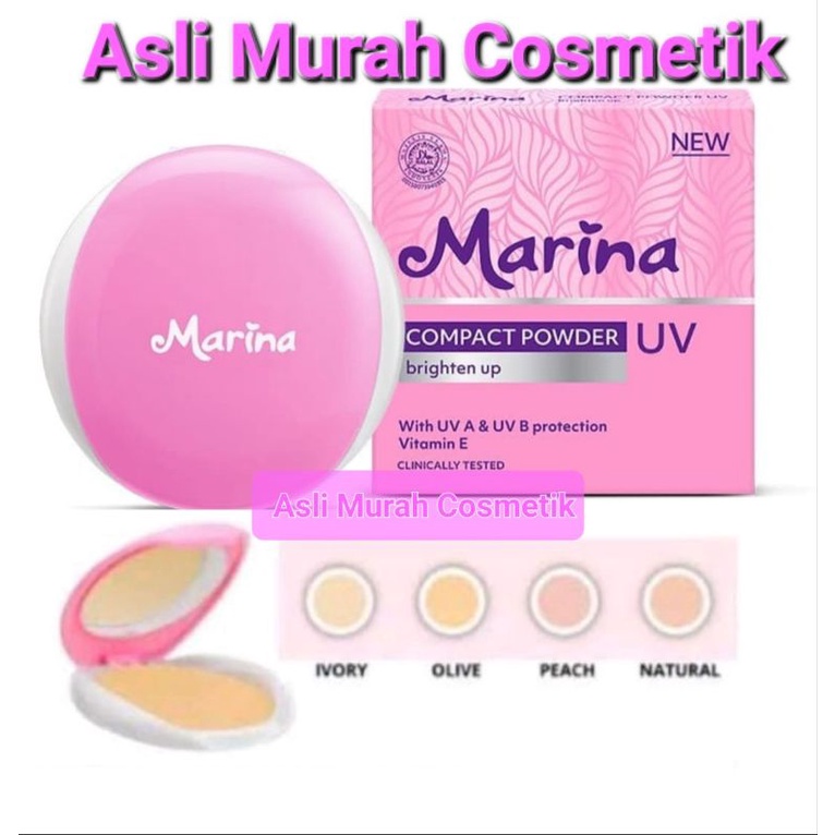 Jual Marina Compact Powder UV Brighten Up 12gr | Bedak Padat | Shopee ...