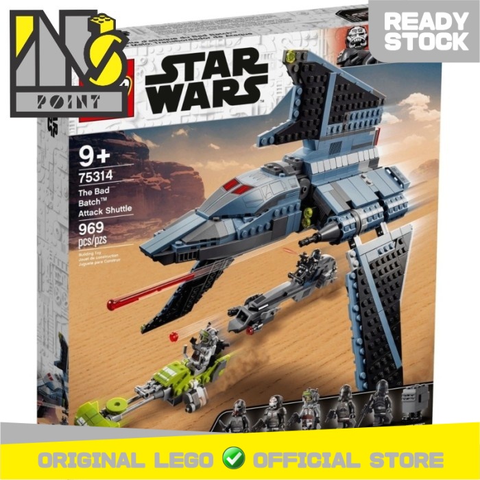 Jual LEGO 75314 - Star Wars - The Bad Batch Attack Shuttle | Shopee ...