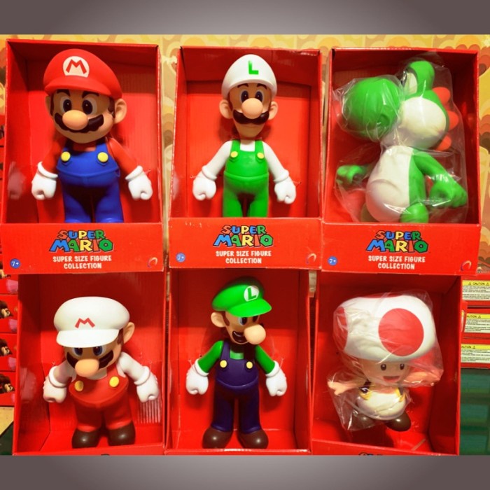 Jual Super Mario Bros Action Figure Pajangan Miniatur | Shopee Indonesia