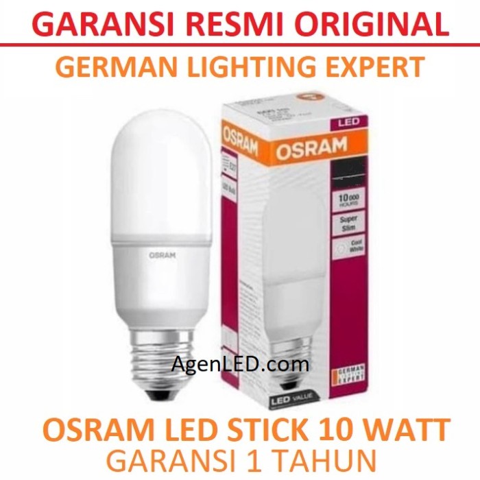 Jual Lampu Led OSRAM Lampu LED 10W Bohlam White 10 w watt Bulb Stik ...