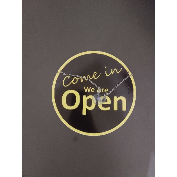 Jual TANDA OPEN/CLOSE BULAT PINTU TOKO KUNING HITAM UKURAN 20 CM ...