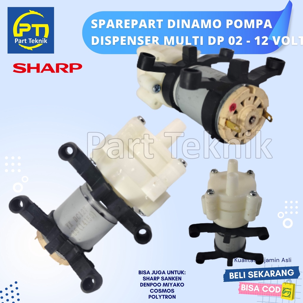 Jual DINAMO POMPA DISPENSER - GALON BAWAH MULTI DP 02 - 12 VOLT | Shopee Indonesia
