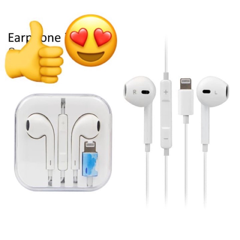 Jual Headset lightning bisa telepon ip packing kotak kaset | Shopee ...