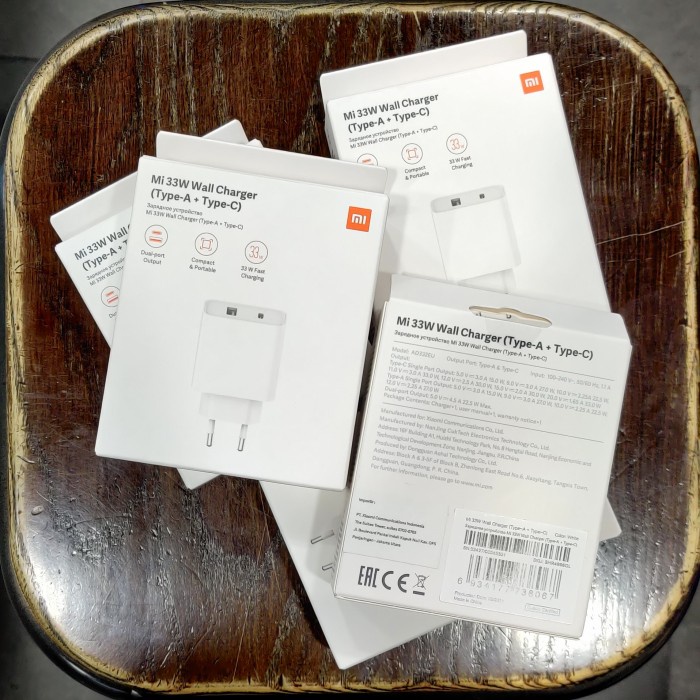 Jual Xiaomi Mi 33W Wall Charger Type A + Type C Turbo 100% Original ...