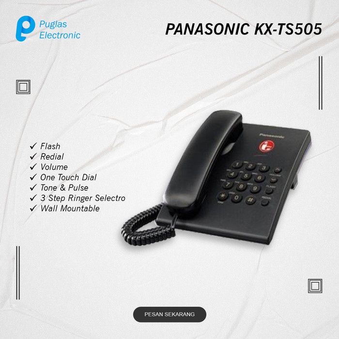 Jual TELEPON PANASONIC KX-TS505MX / TELEPHONE KANTOR / TELEPON RUMAH ORIGINAL TERBARU | Shopee ...