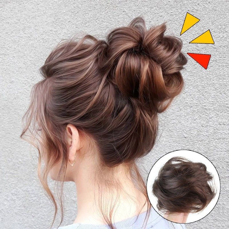 Jual WIG CEPOL MESSY HAIR IKAT RAMBUT PALSU KONDE SANGGUL CURLY PREMIUM ...