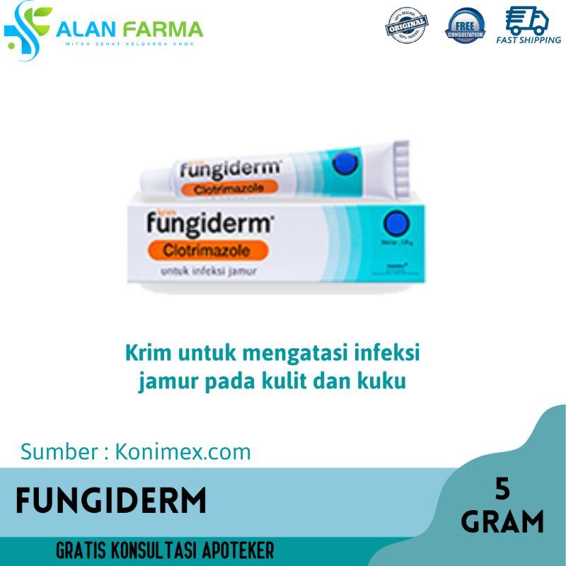 Jual Fungiderm Cream 5 gram | Fungiderm Salep Jamur Kuku | Shopee Indonesia