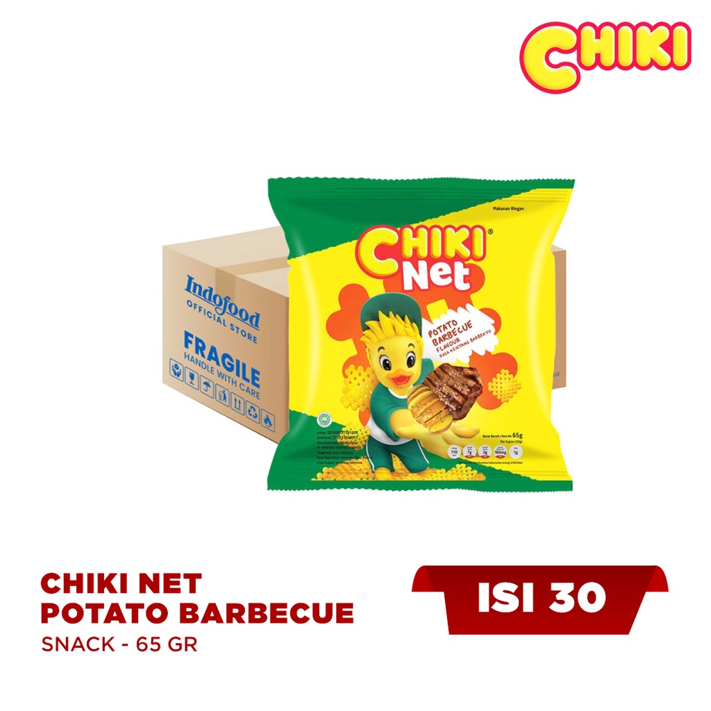 Jual CTN - Chiki Net Potato Barbecue 65 Gr | Shopee Indonesia