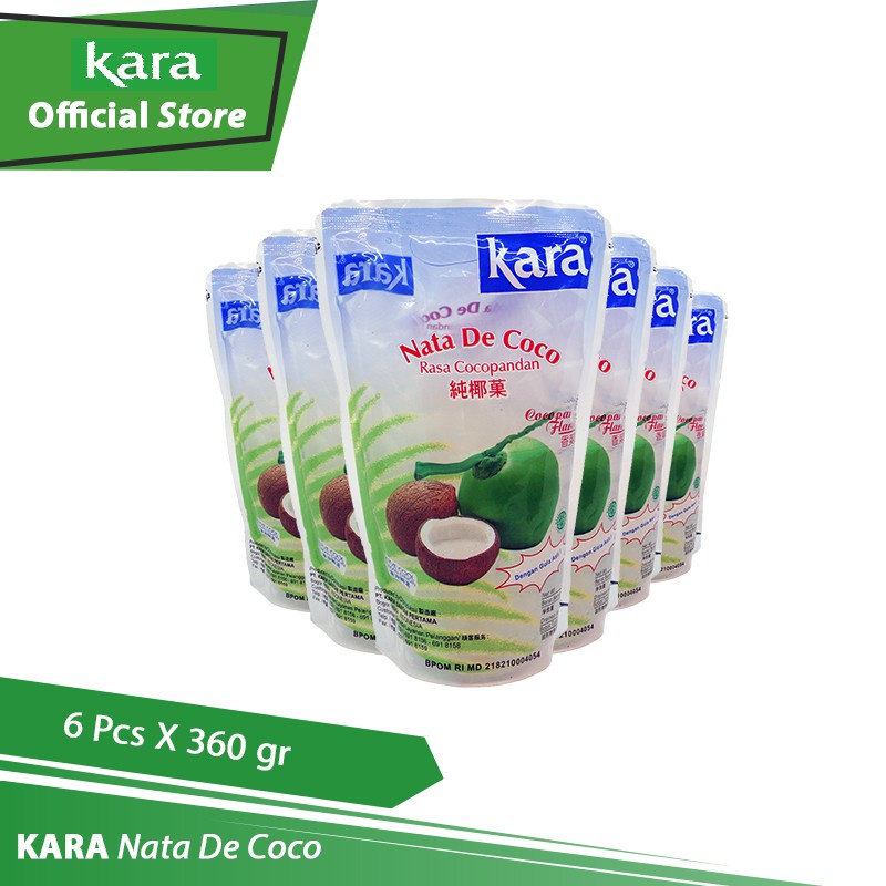 Jual KARA Nata De Coco 360 gr - 6 Pcs | Shopee Indonesia