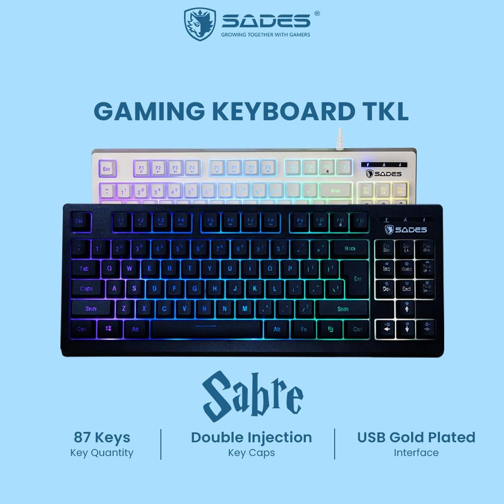 Jual Sades Sabre Tkl Rgb Gaming Keyboard | Shopee Indonesia