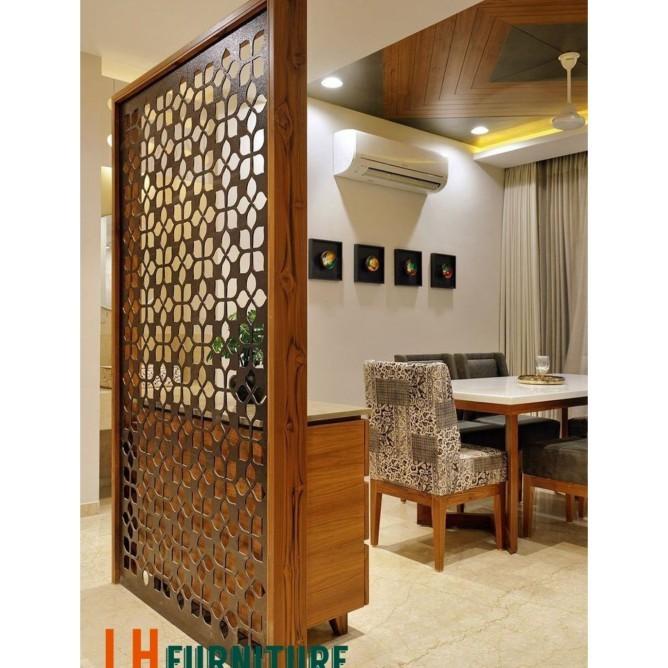 Jual Partisi Ruangan Kayu , Lemari Meja Hias Ruang Tamu . Pembatas ...